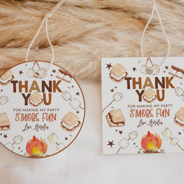 Smore Thank You Tags - Etsy