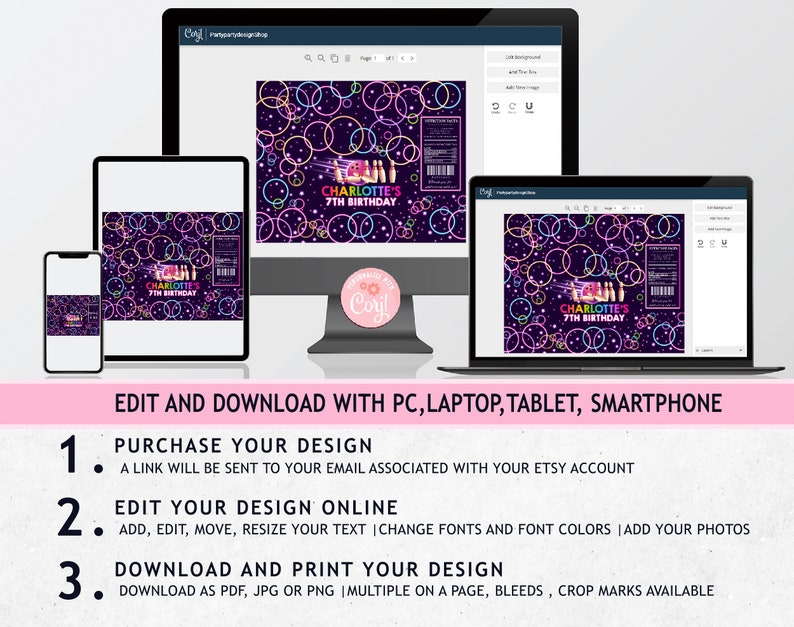 Bowling Chip Bag Birthday Party Favor Neon Glow Bowling Snack - Etsy