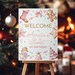 Christmas Cookie Birthday Welcome Sign Sweet One Girl First Birthday ...