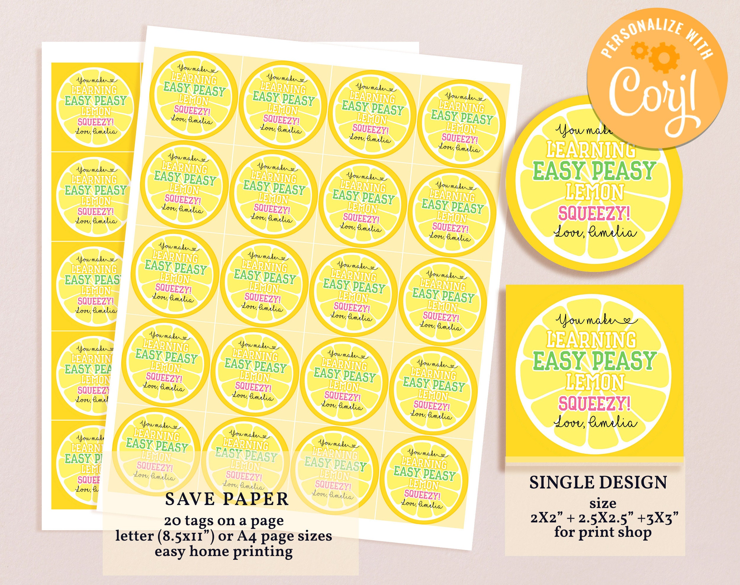 You Make Learning Easy Peasy Lemon Squeezy Teacher Appreciation Tags ...