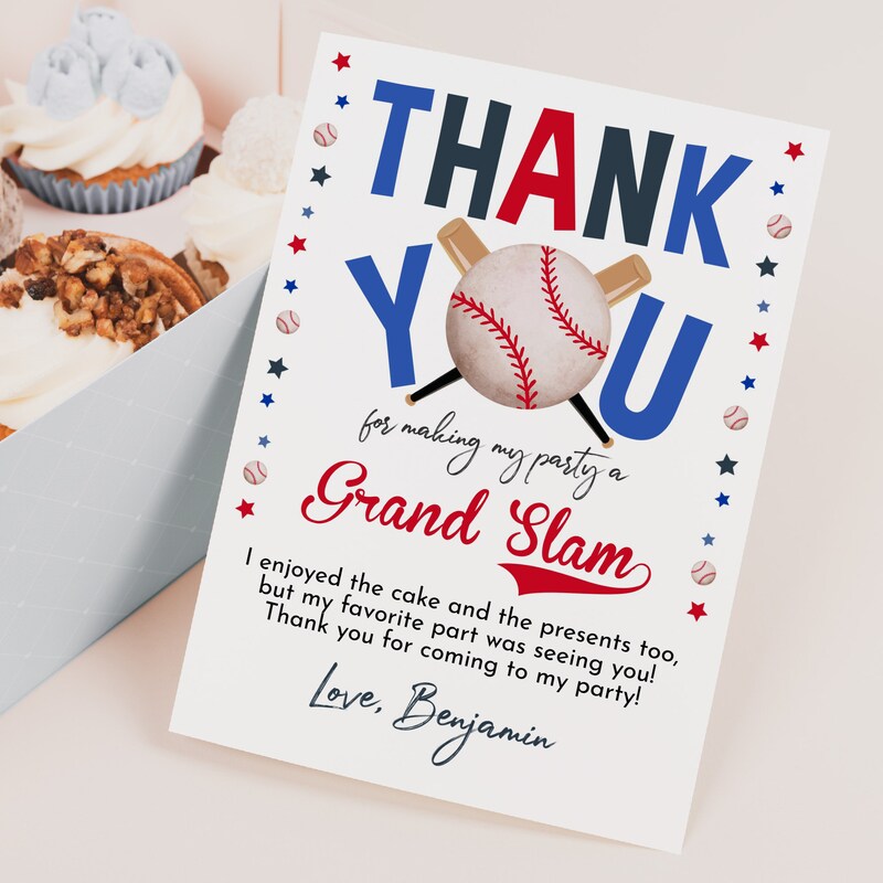 Baseball Thank You - Etsy