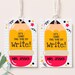 Let's Start This Year off Write Gift Tag Back to School Pencil Pen ...