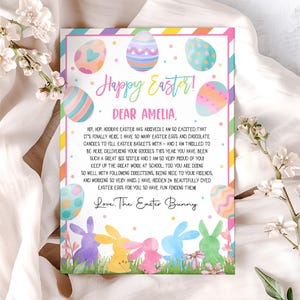 Easter Bunny Letter From the Desk of Easter Letter Kids Easter Bunny ...