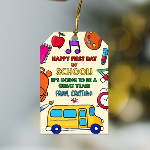 First Day of School Tag, Teacher Staff Student Gifts, New School Year ...
