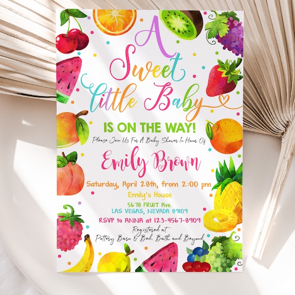 Fruit Invite - Etsy