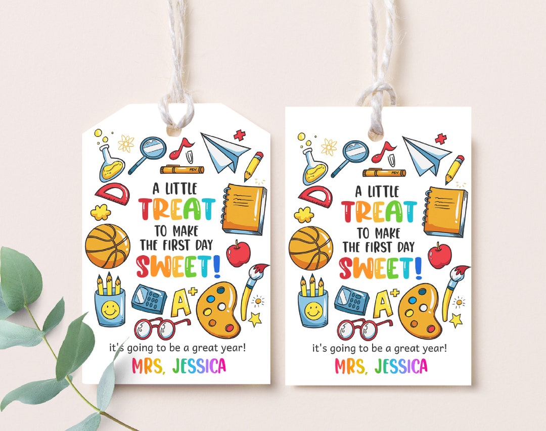 Back to School Gift Tags First Day of School Tag This Year is Going to ...