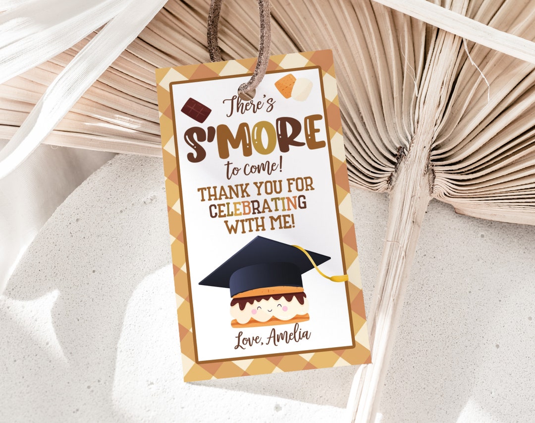S'more to Come Gift Tags Graduation Class Favor Tags Grad Party Labels ...
