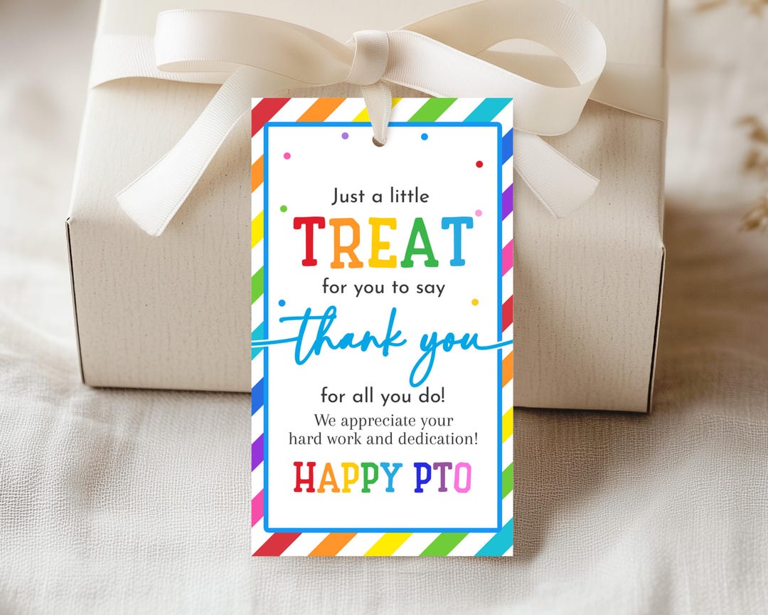 Teacher Appreciation Week Tags, Just a Little Treat to Say Thank You ...