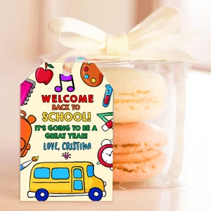 Back to School Tag, Classroom Labels, Teacher Tag, Staff Gifts ...
