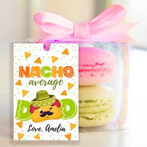 Nacho Average Dad Tag Fathers Day Square Tag Happy - Etsy