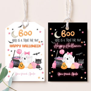 Halloween Favor Tags Happy Kids Halloween Party Gift Tags Printable ...