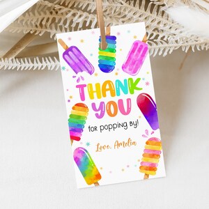 Popsicle Birthday Gift Tags Girl 1st First Summer Party Favor Tag Sweet ...