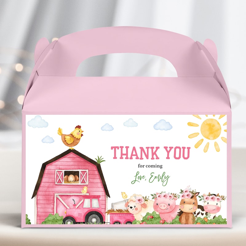 Farm Gable Box Printable - Etsy