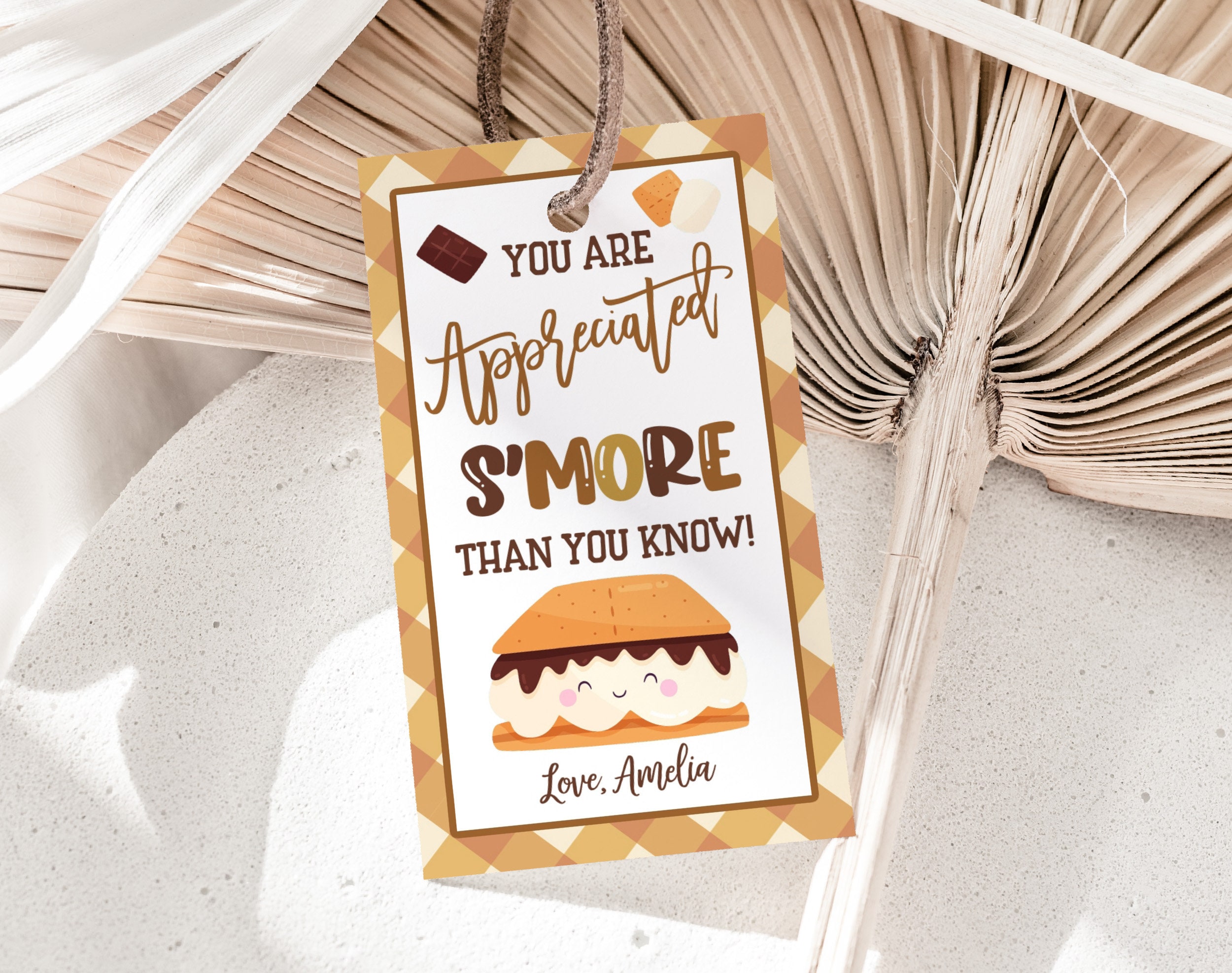 S'mores Gift Tags Teacher Appreciation Tag Appreciated Smore Than You ...