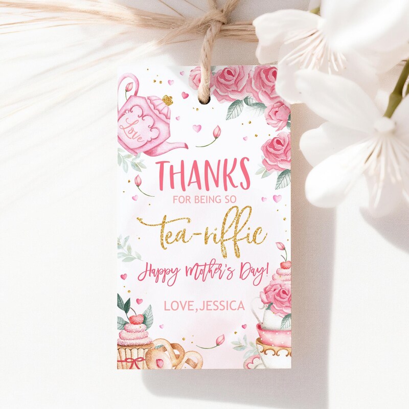 Tea Party Favor Tags - Etsy