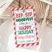EDITABLE Sip Sip Hooray It's Summer Vacay Margarita Gift Tag ...