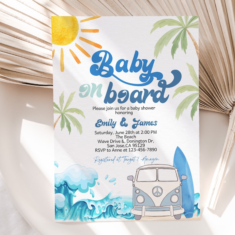 Surf Baby Shower - Etsy