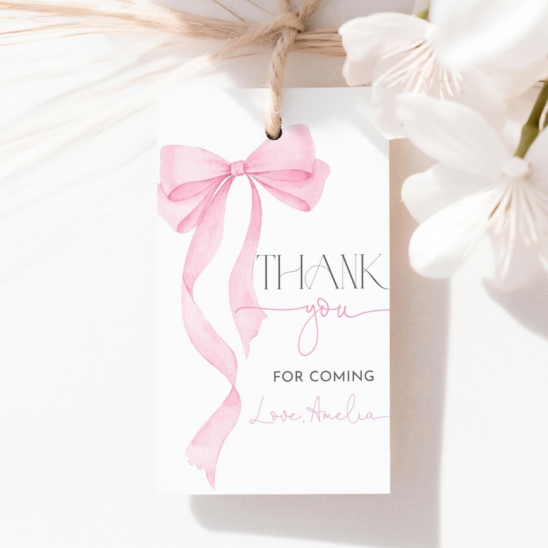 3 Baby Girl Pink Ribbon - Etsy