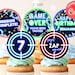 Laser Tag Cupcake Toppers Birthday Party Favor Neon Glow - Etsy