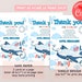 EDITABLE Airplane Thank You Cards Aviation Birthday Party Thank You ...
