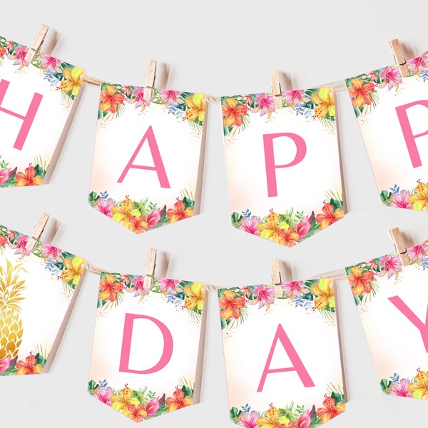 Tropical Birthday Decorations - Etsy