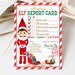Elf Report Card Christmas Elf Letter From Your Elf Letter to - Etsy