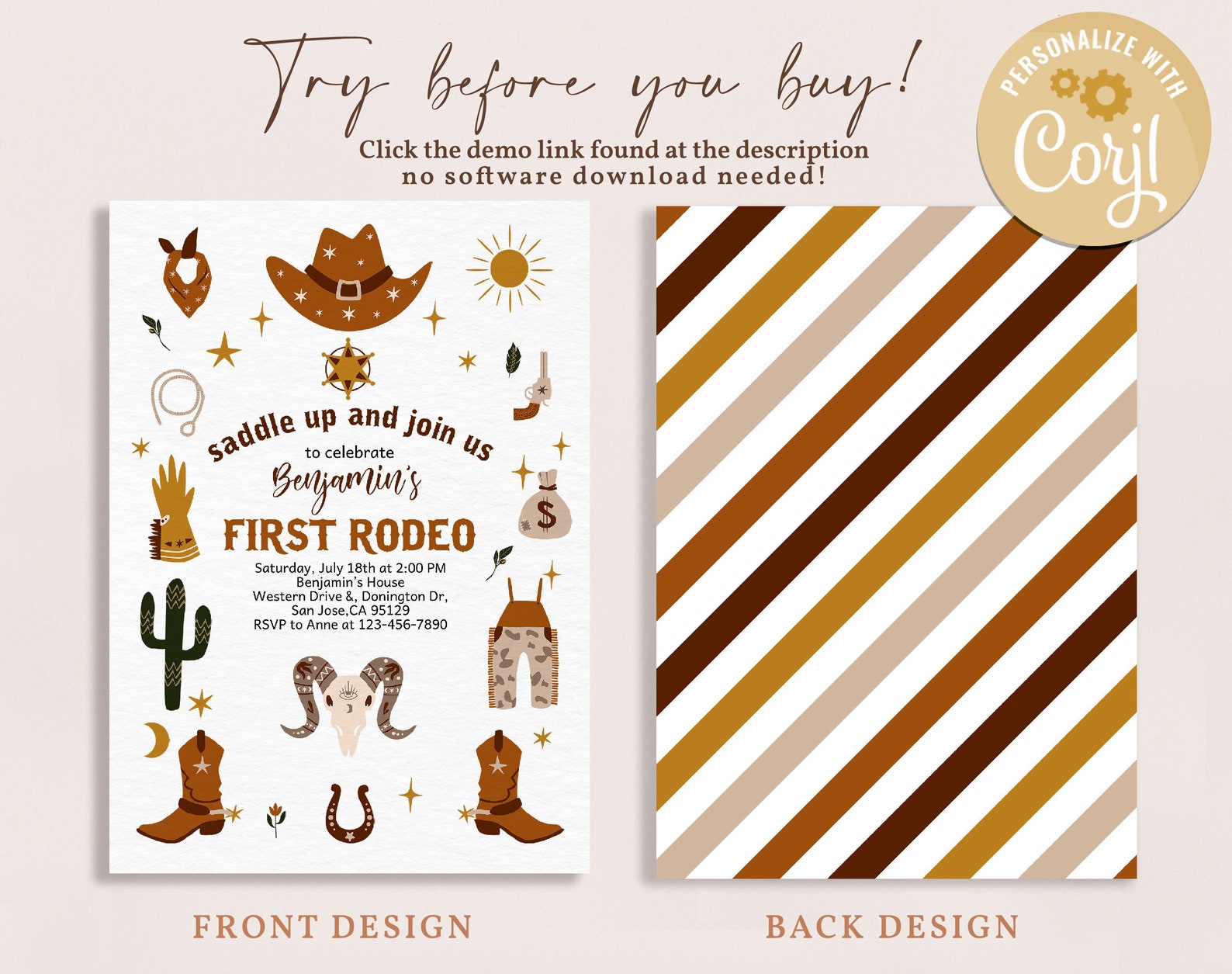 Western Invitation Birthday Party Country Invites Wild West - Etsy
