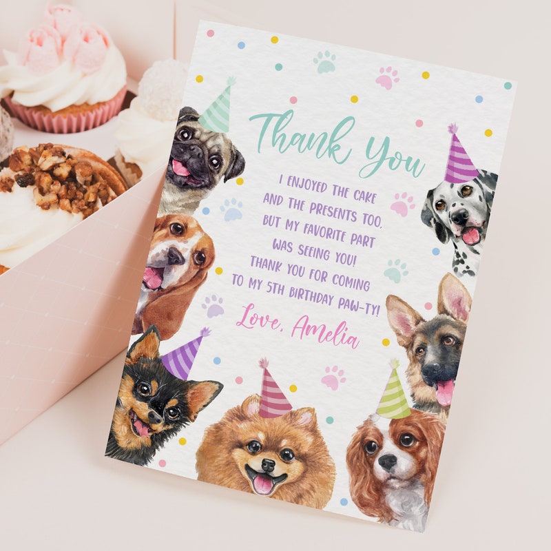 Dog Thank You Note - Etsy