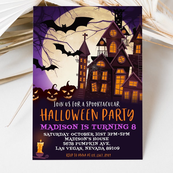 Haunted House Party Invitations - Etsy