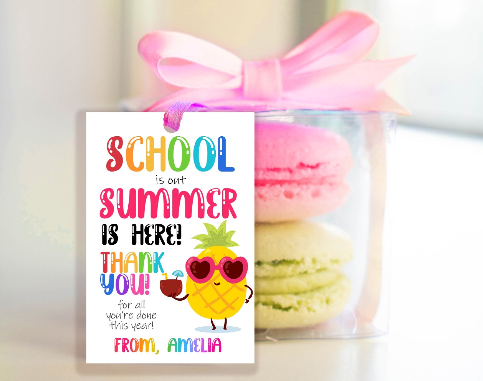 Schools Out Summer is Here Thank You Favor Tags End of School - Etsy