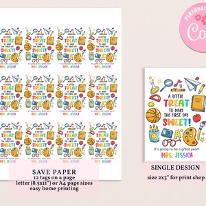 Back to School Gift Tags First Day of School Tag This Year is Going to ...