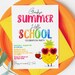End of Summer Party Invitation Back to School Invites First Day of ...