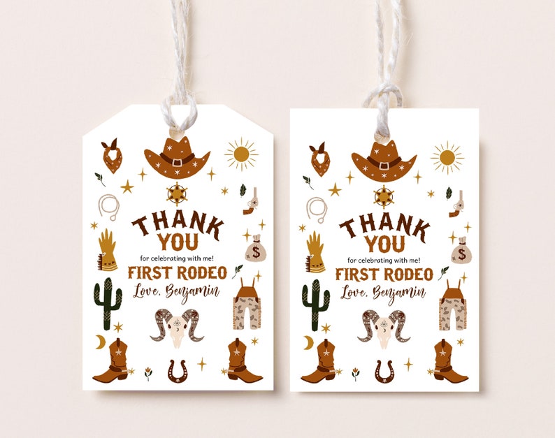Western Favor Tags Western Party Gift Tags Wild West Birthday - Etsy