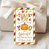 TEACHER GIFT TAG | Teacher Appreciation Gift Tag | Teacher Thank You ...