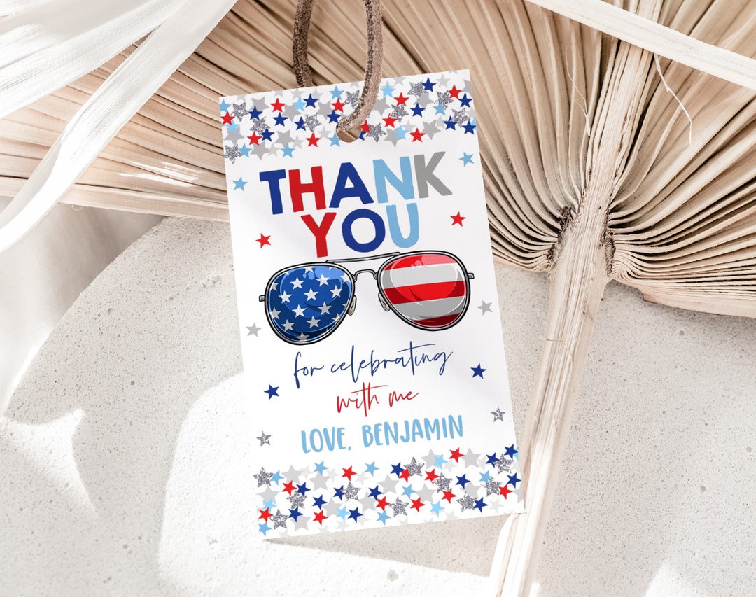 4th of July Favor Tags Fourth of July Gift Tags Independence Day ...
