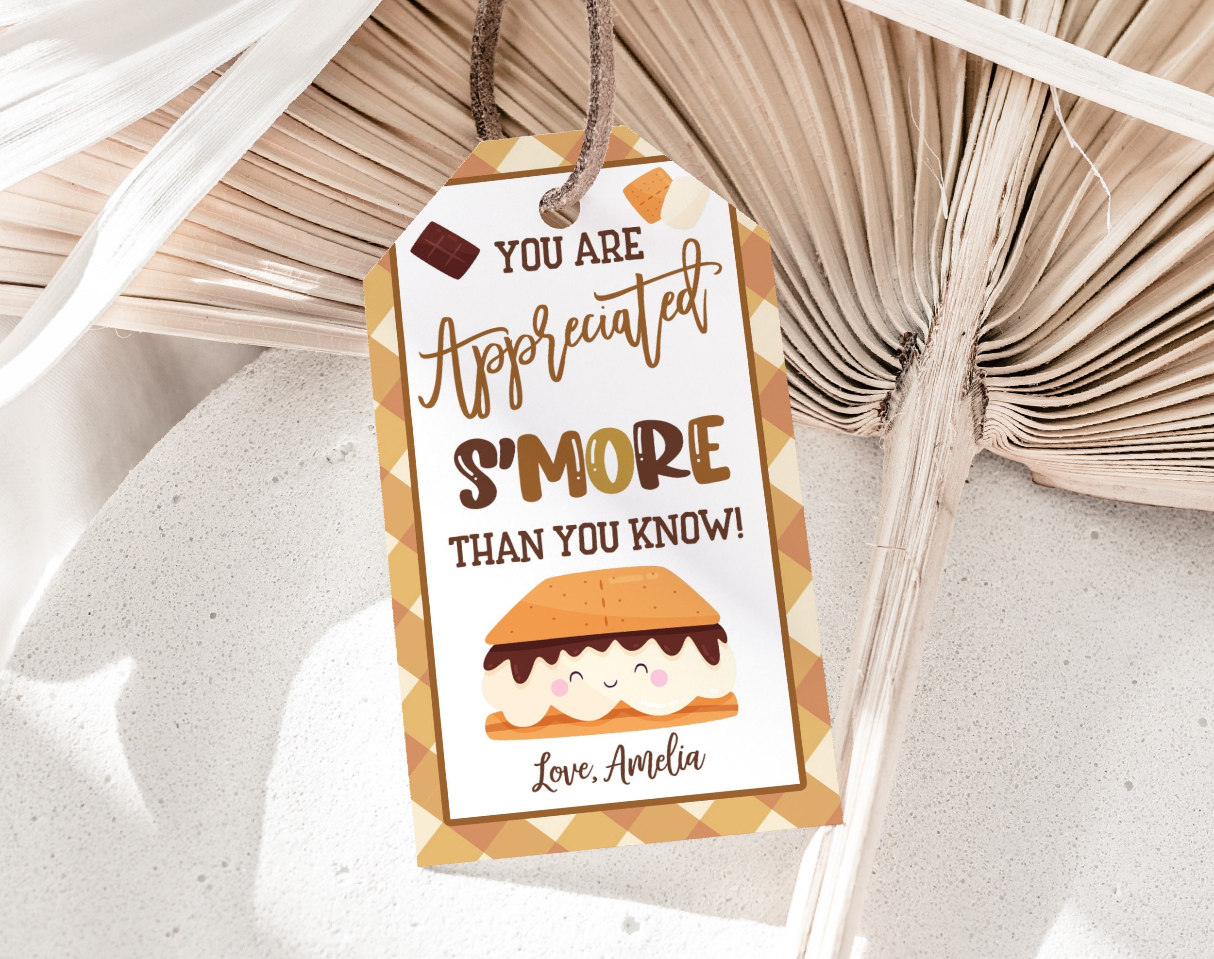 S'mores Gift Tags Teacher Appreciation Tag Appreciated Smore Than You ...