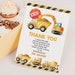 EDITABLE Construction Thank You Cards Boy Birthday Party Thank You ...