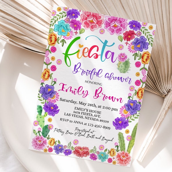 Fiesta Bridal Shower Invitation - Etsy