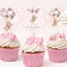 Teddy Bear Baby Shower Cupcake Toppers Girl Gender Neutral Party Decor ...