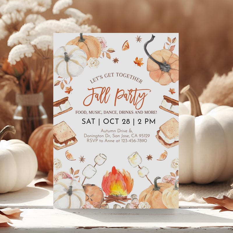 Fall Invitations - Etsy