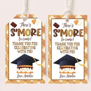S'more to Come Gift Tags Graduation Class Favor Tags Grad - Etsy