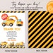 EDITABLE Construction Thank You Cards Boy Birthday Party Thank You ...