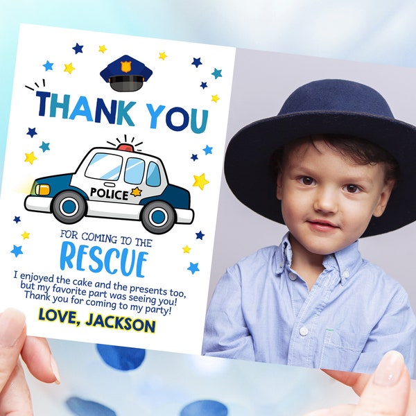 Police Thank You Cards - Etsy