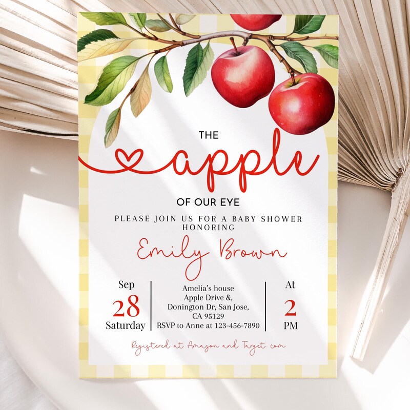 Apple Baby Shower - Etsy