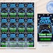 EDITABLE Video Game Birthday Gift Tags Arcade Gaming Truck Favor Tag ...