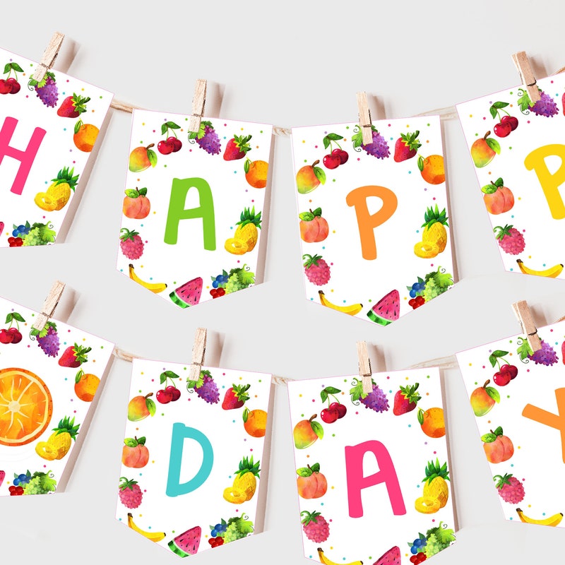 Fruit Banner - Etsy