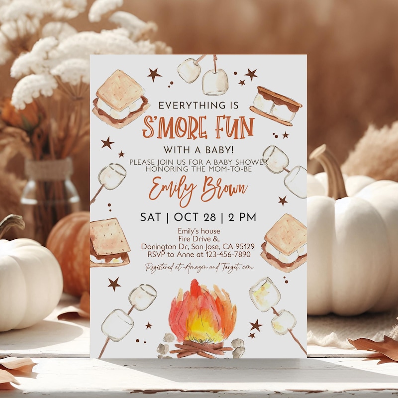 Smore Baby Shower - Etsy