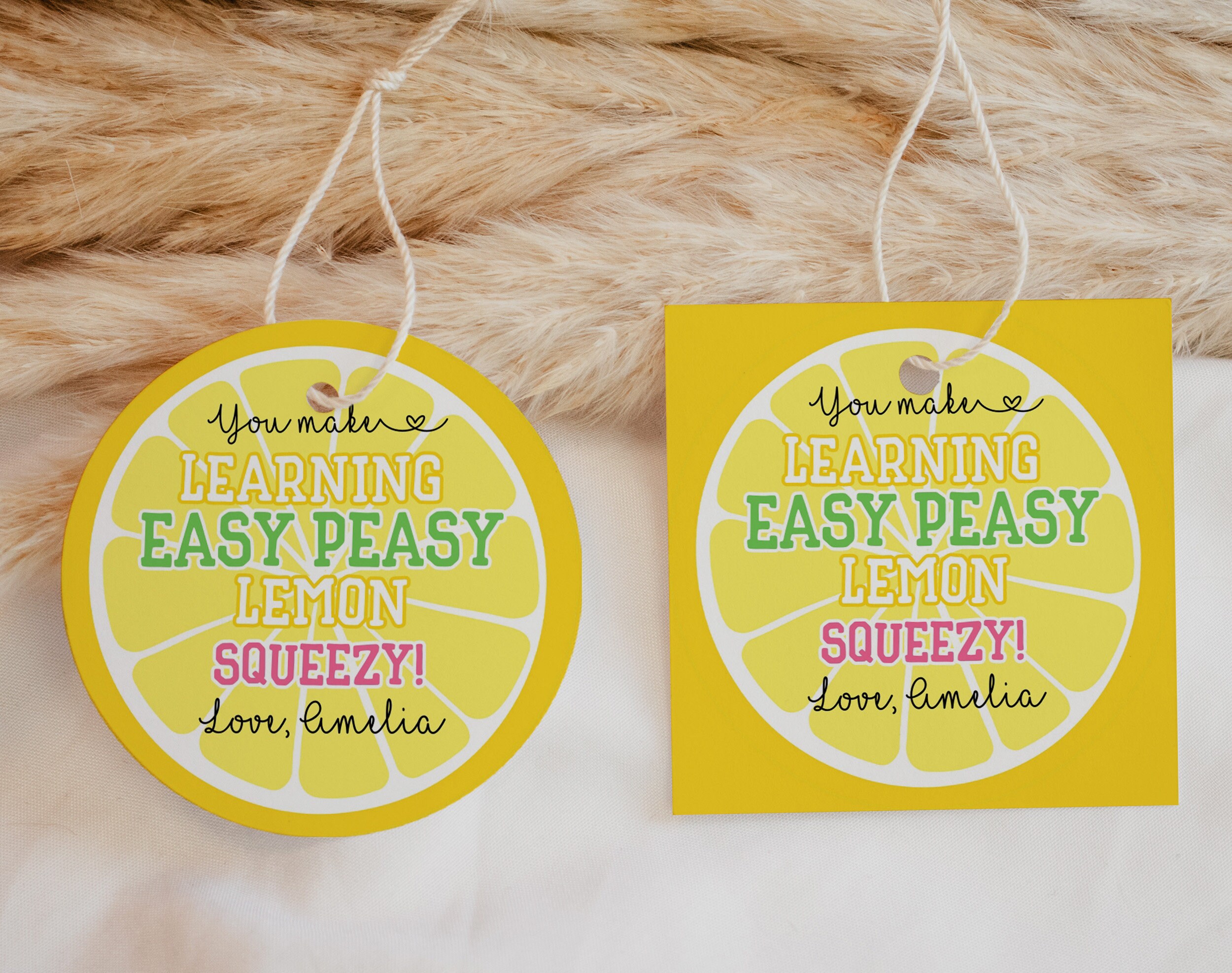 You Make Learning Easy Peasy Lemon Squeezy Teacher Appreciation Tags ...