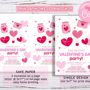 Valentines Day Invitation Brunch Party Invites Happy Valentine Dinner ...