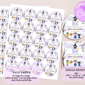 Halloween Birthday Thank You Stickers Kids Halloween Costume Party Gift ...